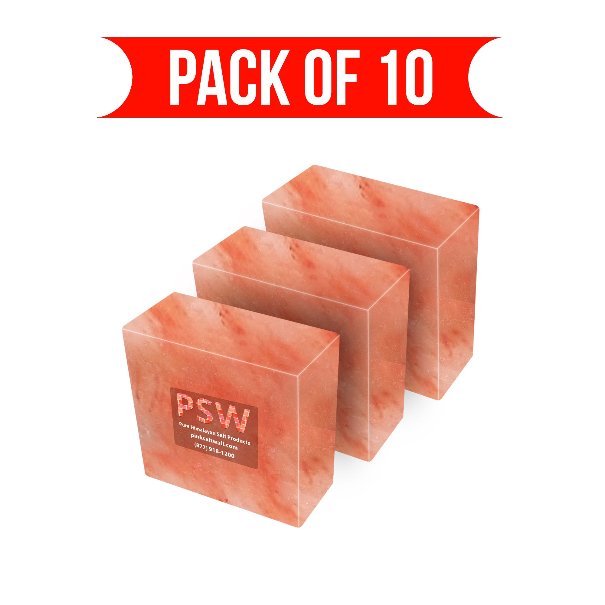 Himalayan Salt Blocks 4"(L) x 4"(W) x 2"(H) - Pink Salt Wall