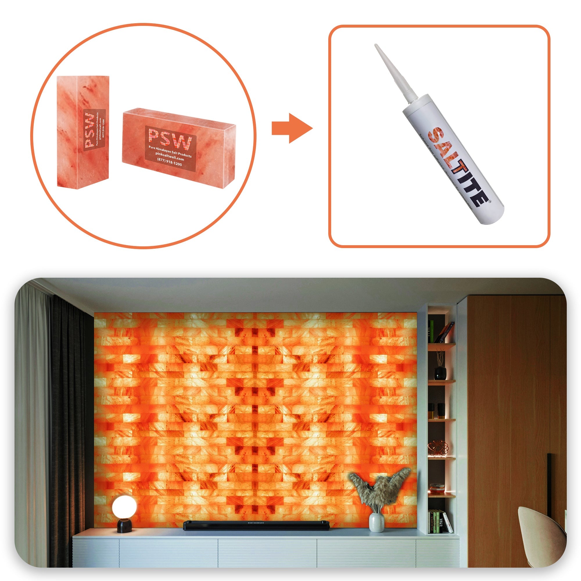 Himalayan Salt Bricks 8" x 4" x 2" Pack of 10 With Free Saltite – Pink ...