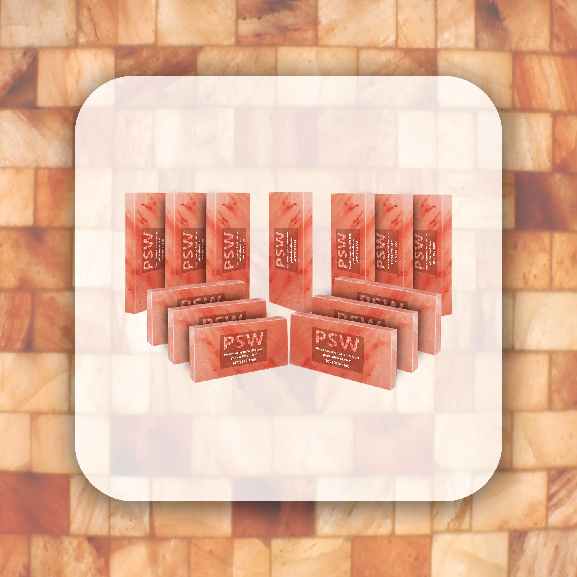 Himalayan Salt Blocks | Salt Tiles | Salt Bricks - Pink Salt Wall